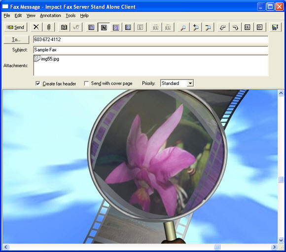 Stand Alone Fax Client - Send and receive Faxes with the Impact Fax Server